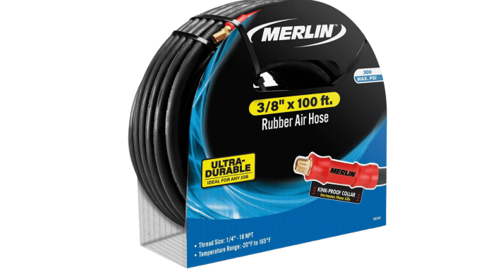 MERLIN 3/8 in. x 100 ft. Rubber Air Hose : 001 Rental by NorthPoint ...