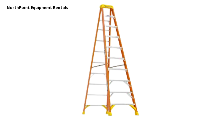 The Werner 10' Step Ladder Rental by NorthPoint Equipment Rentals